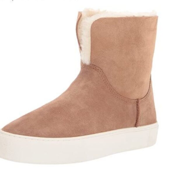 UGG | Shoes | New Ugg Lynus Boots Womens 8 Fur Shearling Suede Cozy Comfort Warm Neutral | Poshmark
